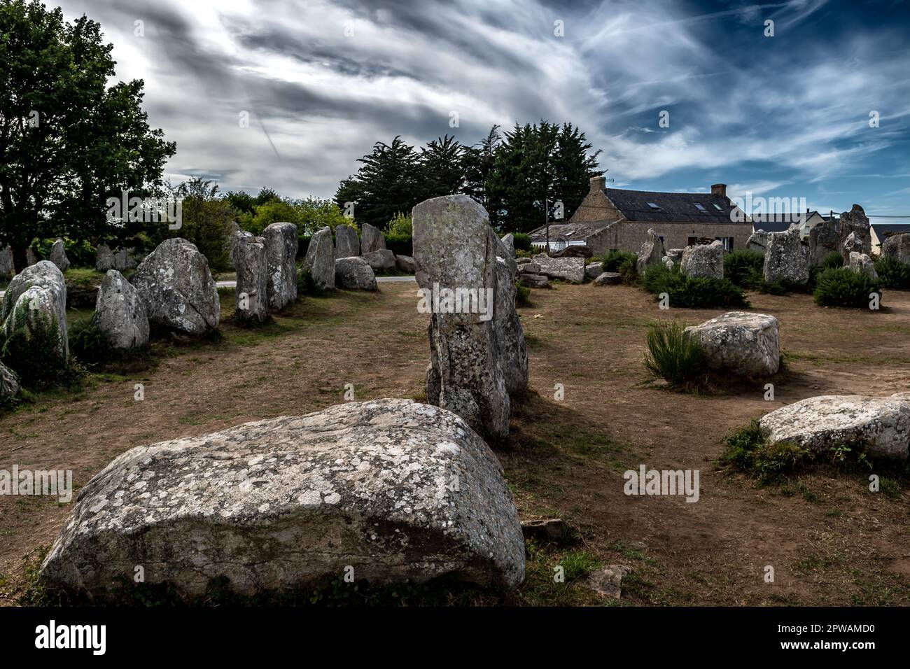 Ancient Stone Field Kerzerho Cruzuno With Neolithic Megaliths And ...