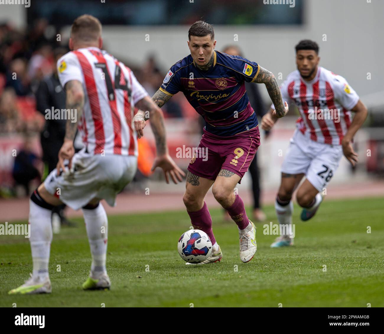 29th April 2023; Bet365 Stadium, Stoke, Staffordshire, England; EFL ...