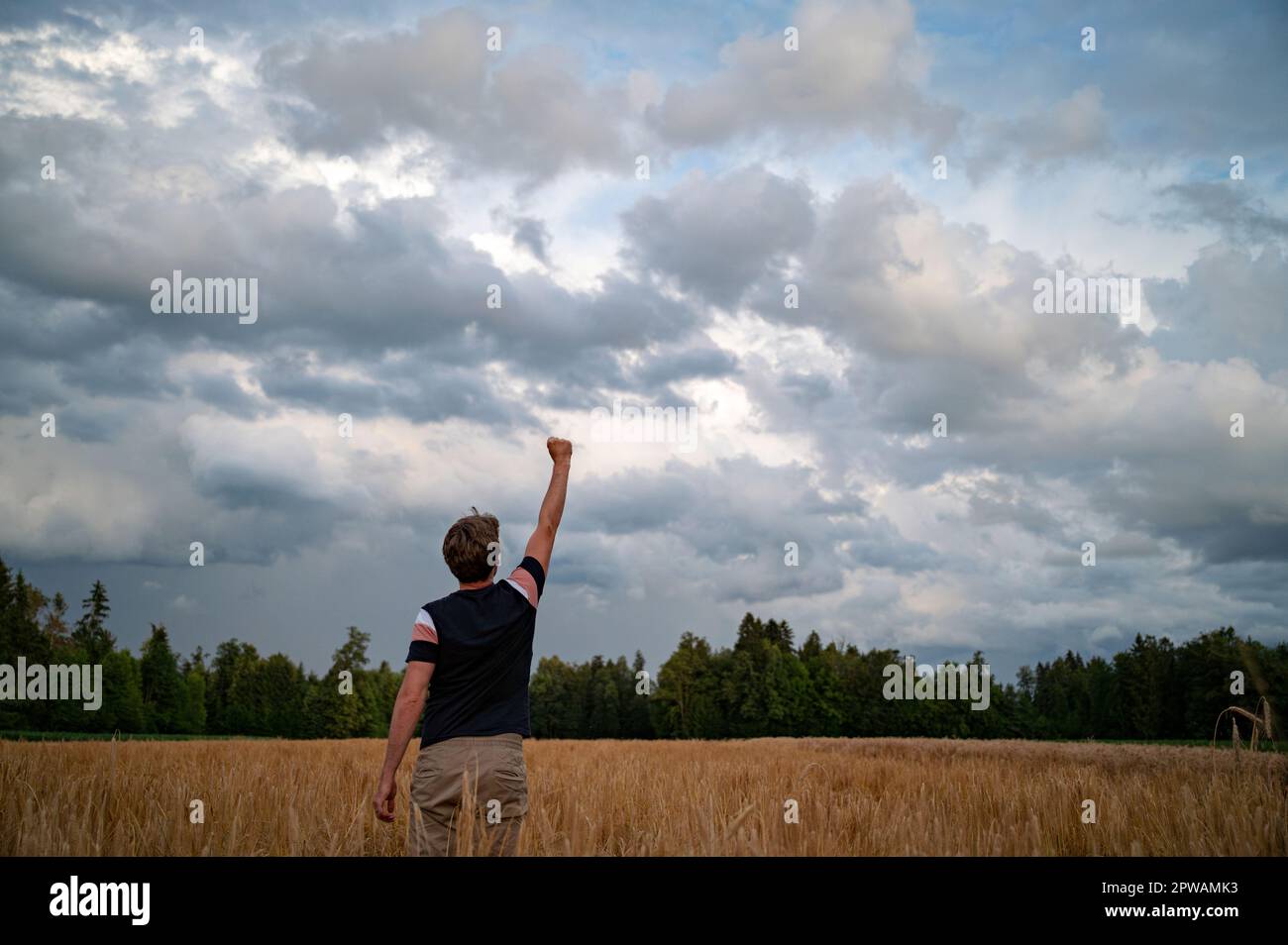 Victorious arm hi-res stock photography and images - Alamy