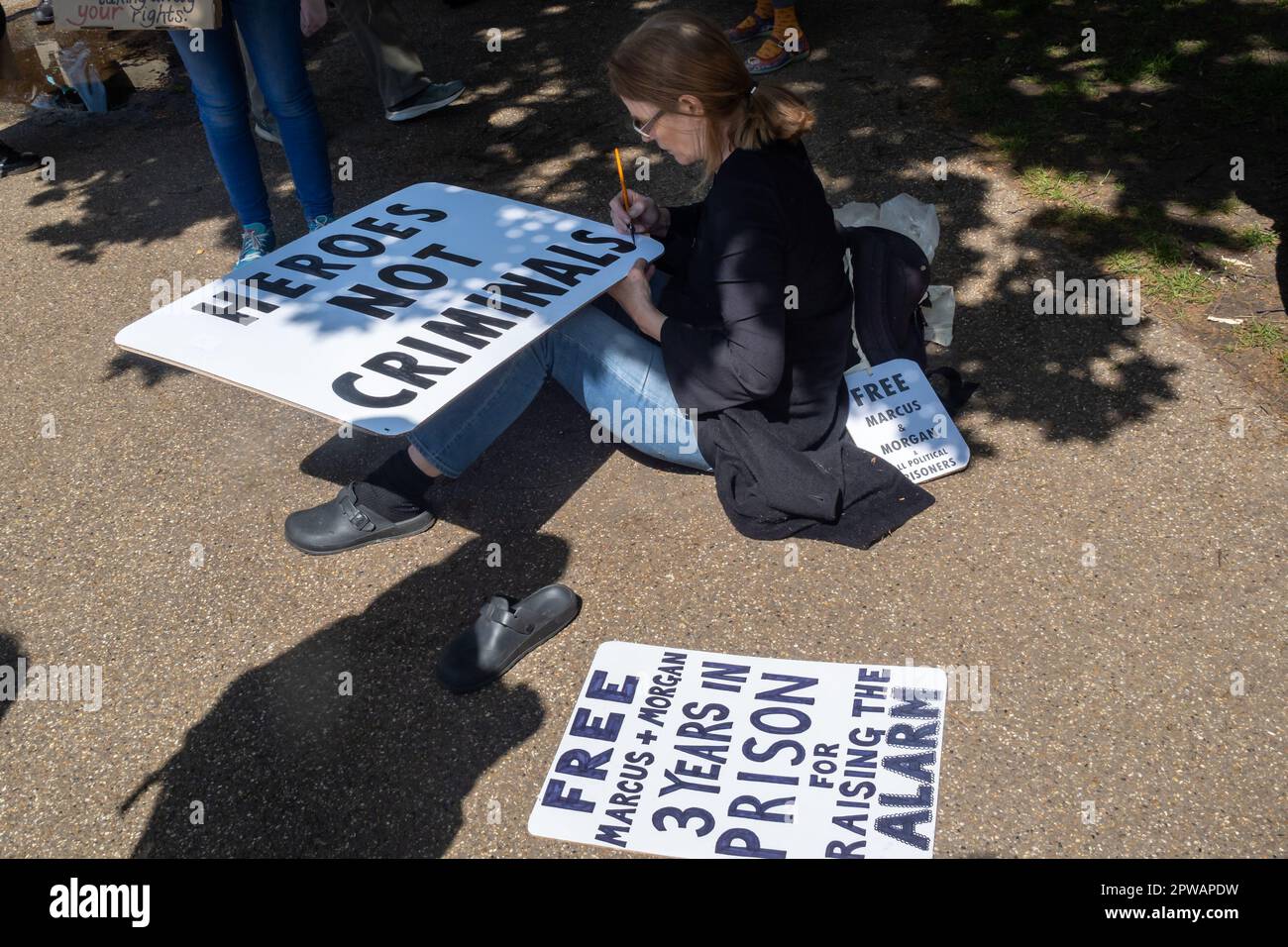 London, UK. Just Stop Oil march to a short rally next to Parliament ...