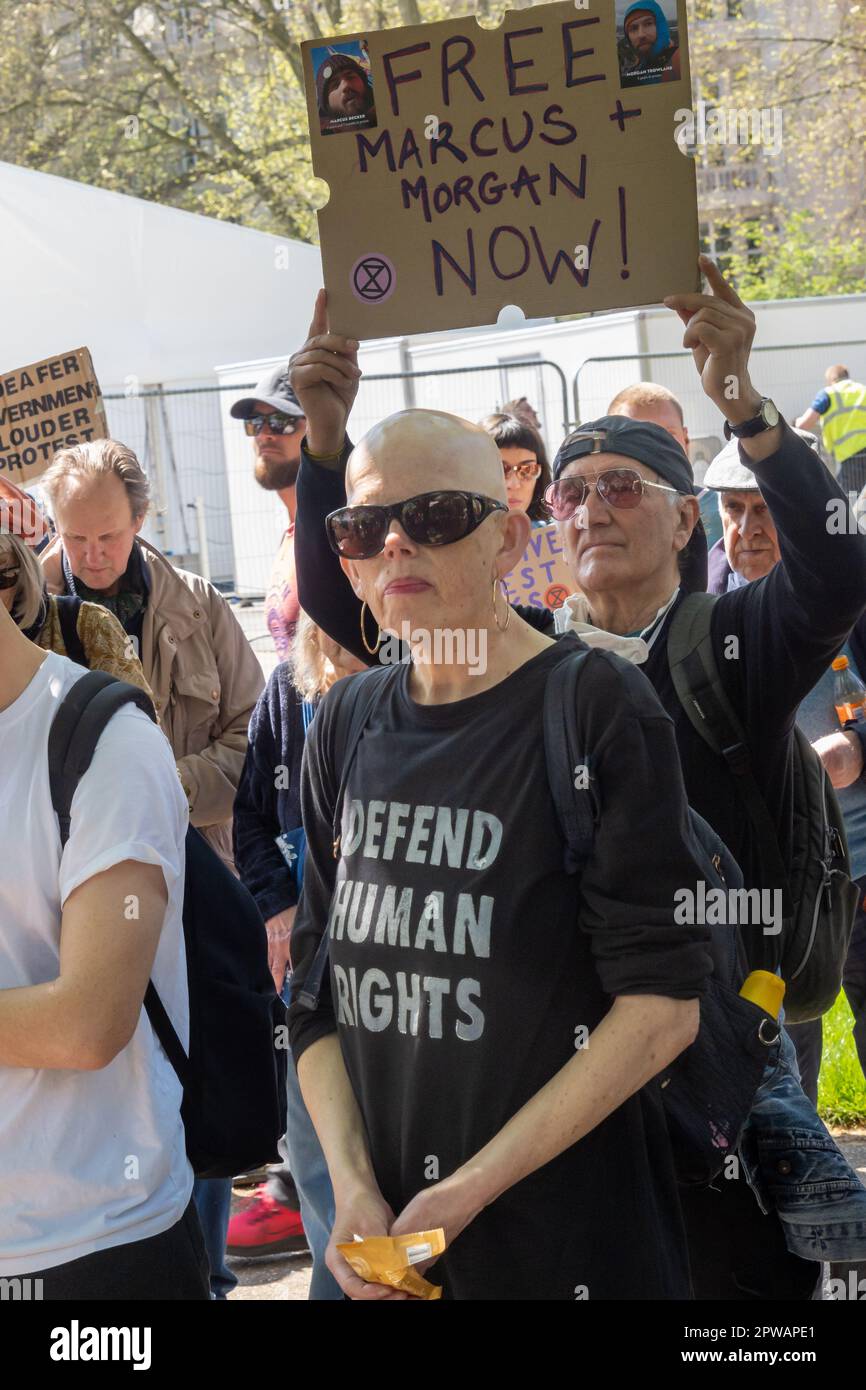 London, UK. Just Stop Oil rally next to Parliament calling for the ...