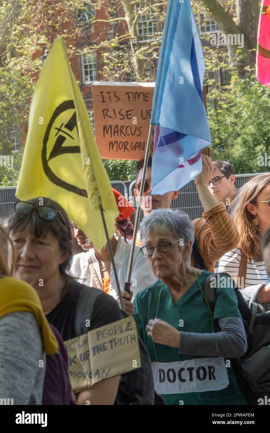 London, UK. Just Stop Oil rally next to Parliament calling for the ...