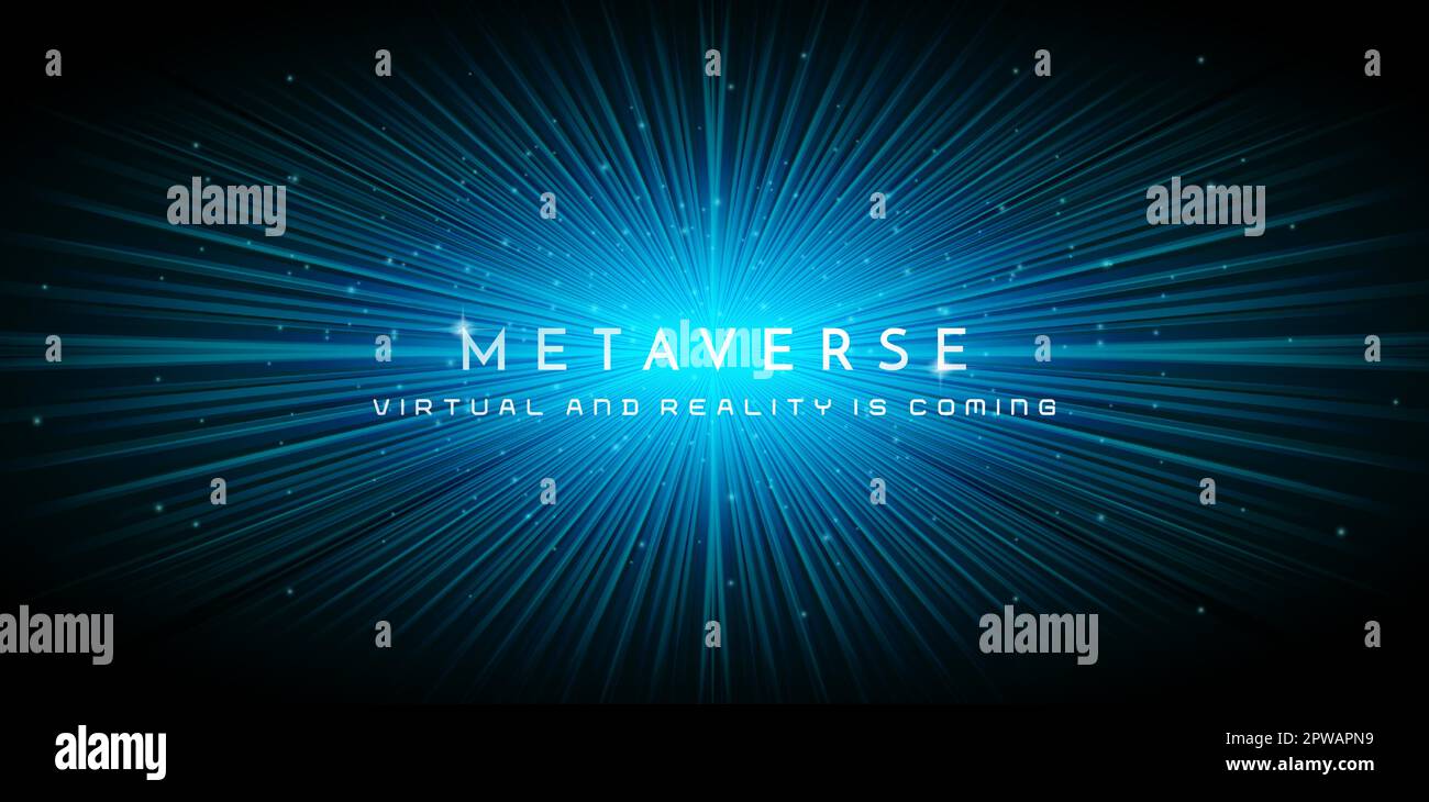 Spreading Metaverse Glowing lights background Stock Vector Image & Art ...
