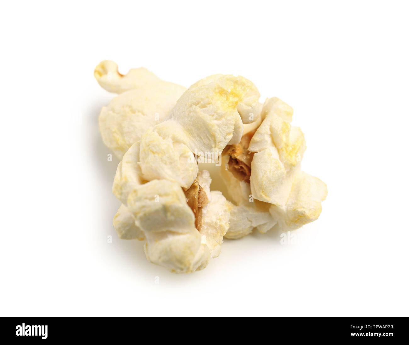 Crispy popcorn on white background Stock Photo - Alamy