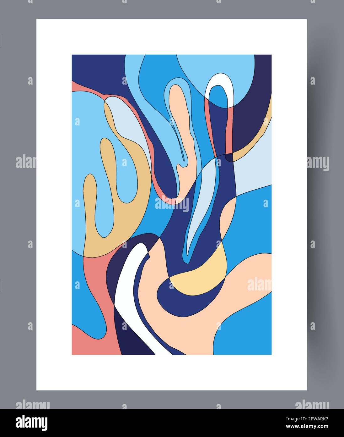 Wall painting artwork Stock Vector Images - Alamy