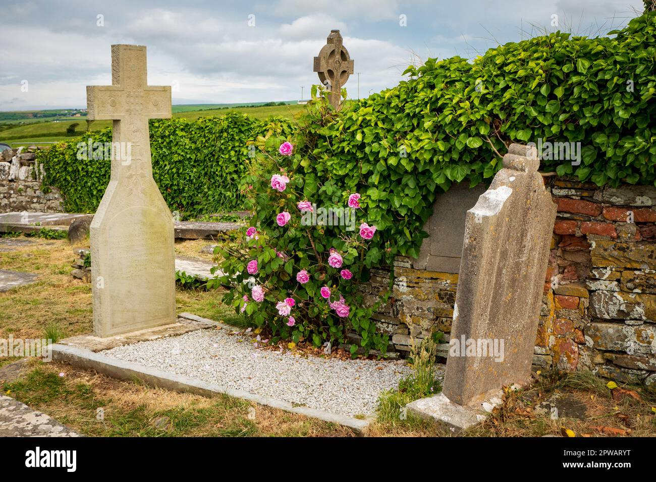 Ancient Irish Christian Monks' Graveyard on the Wild Atlantic Way Stock ...