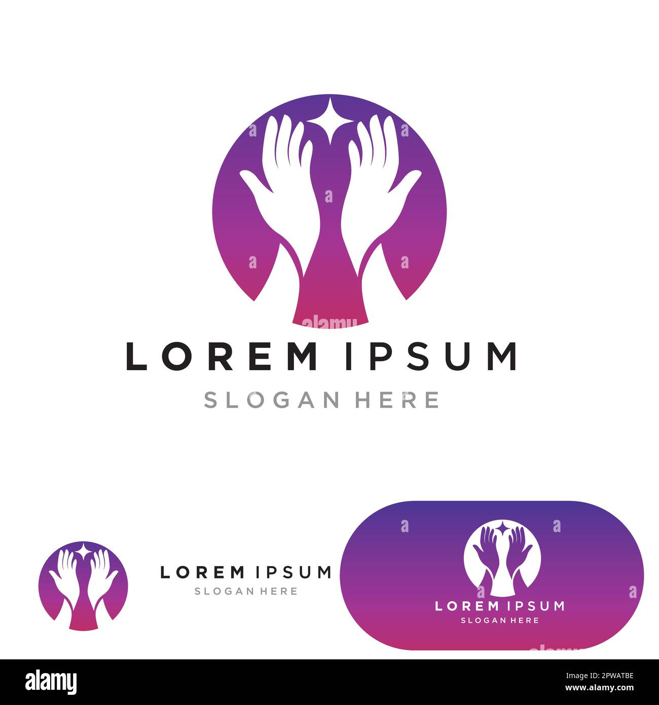 Hand Help Hand Hope Hand Magic Logo And Symbols Template Icons App Stock Vector Image And Art Alamy