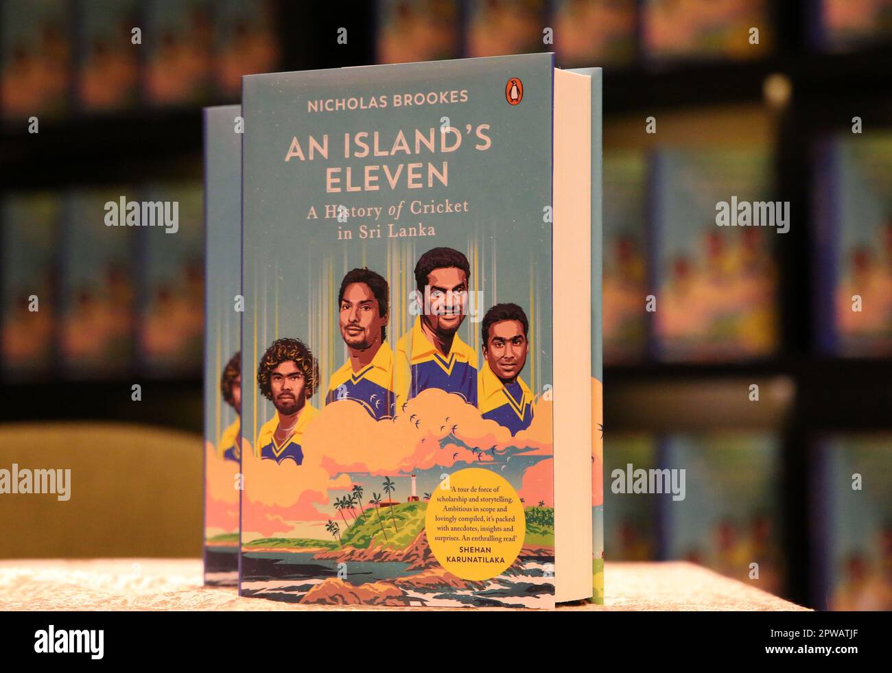 Copies of the novel 'An Island's Eleven: The Story of Sri Lankan ...
