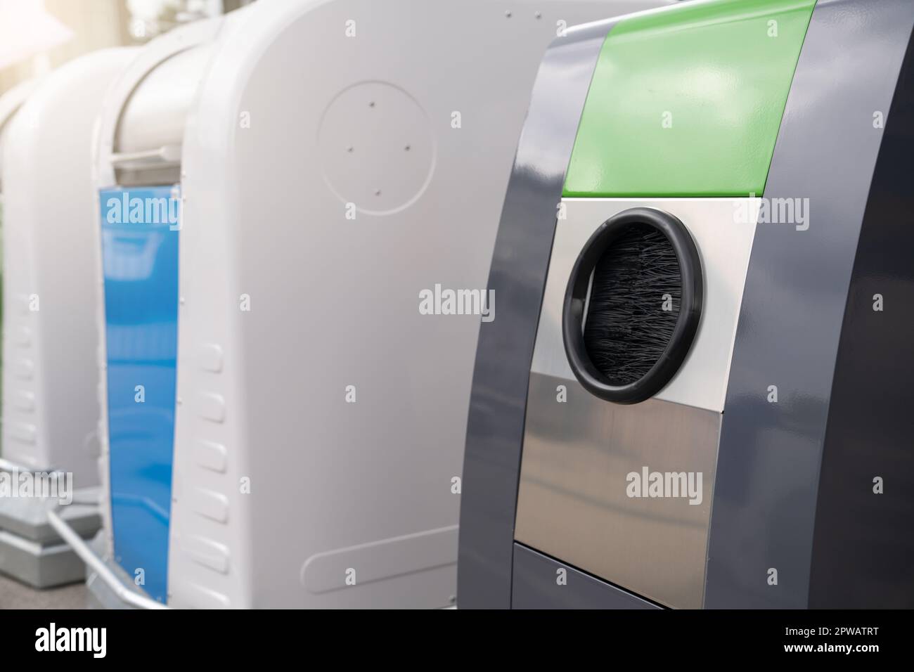 Bins for separate collection of garbage. High quality photo Stock Photo - Alamy