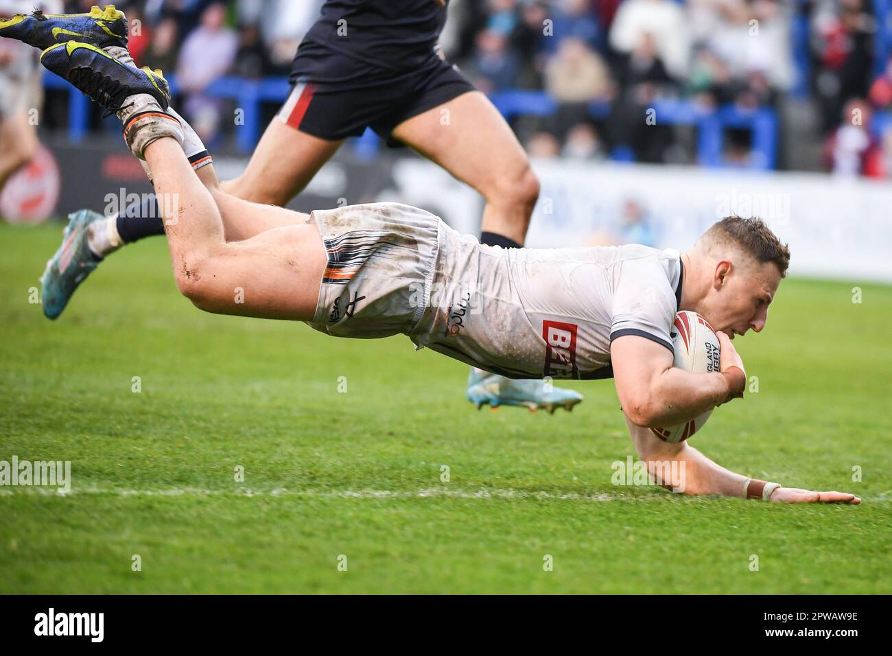 Warrington, England - 29th April 2023 - George Williams of England ...
