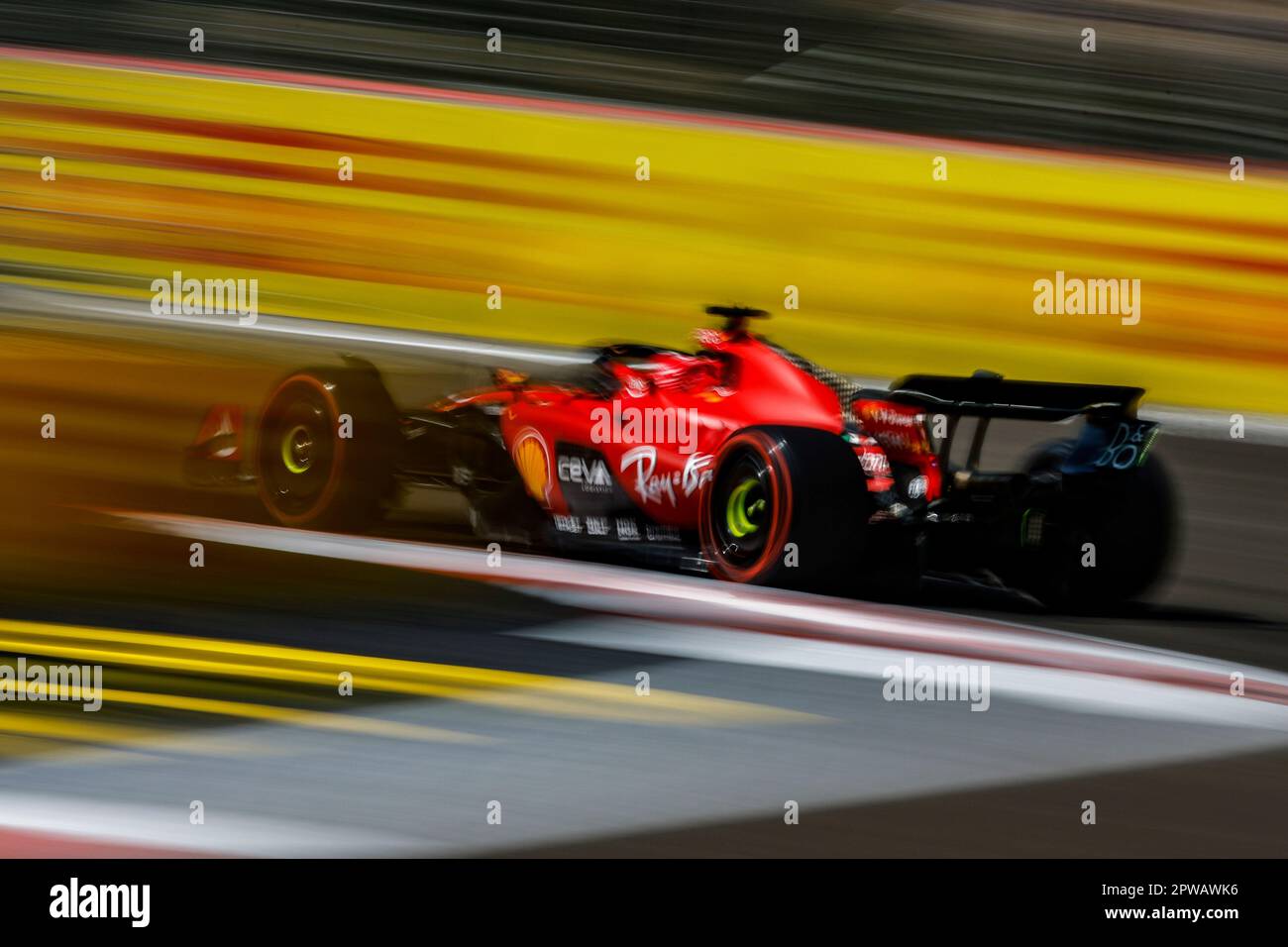 Baku, Azerbaijan. 28th Apr, 2023. #16 Charles Leclerc (MCO, Scuderia Ferrari), F1 Grand Prix of ...