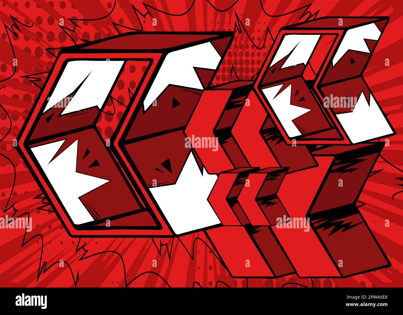 Red Comic book arrow background poster Stock Vector Image & Art - Alamy