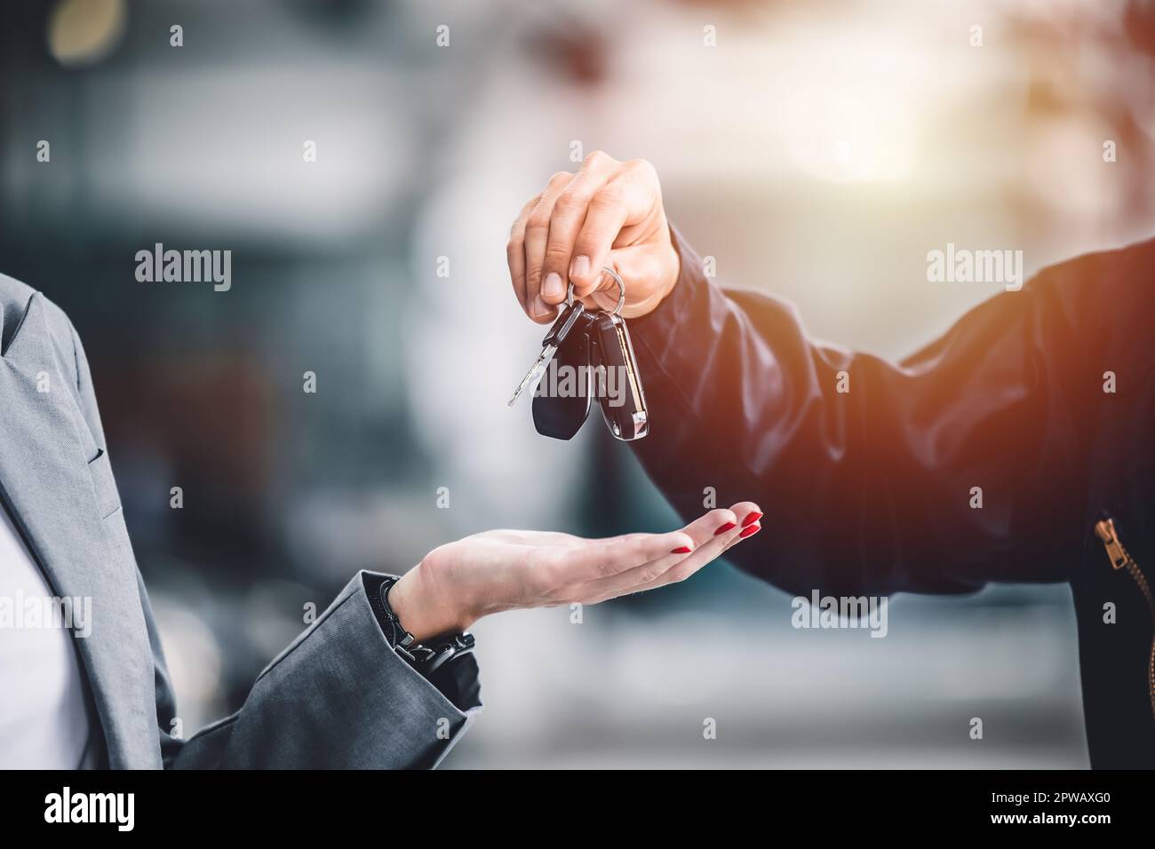 Car key exchange hi-res stock photography and images - Alamy