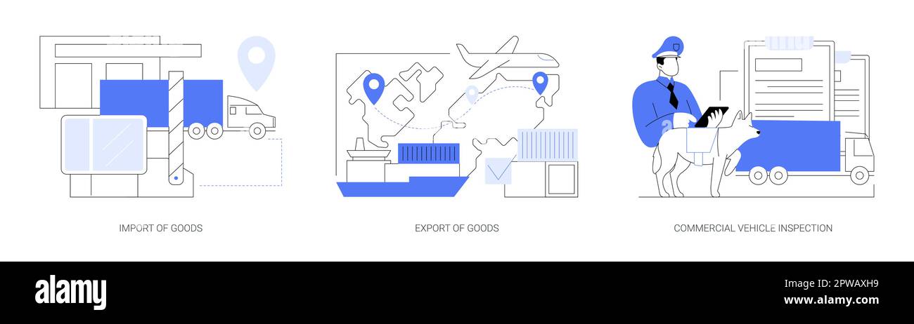 Logistics and transportation industry abstract concept vector ...