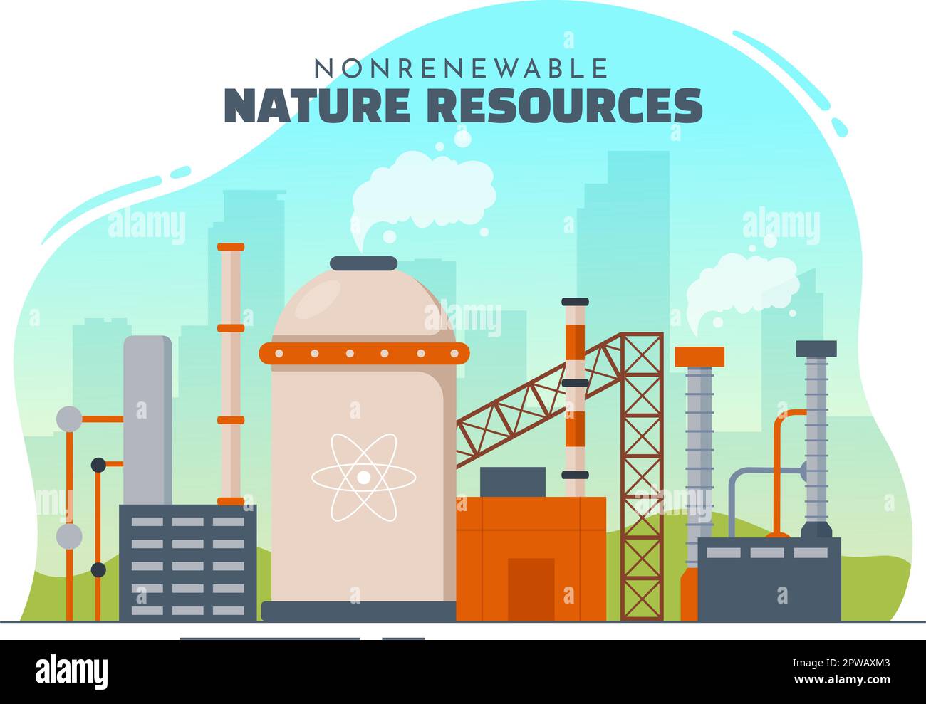 Non renewable cartoon Stock Vector Images - Alamy