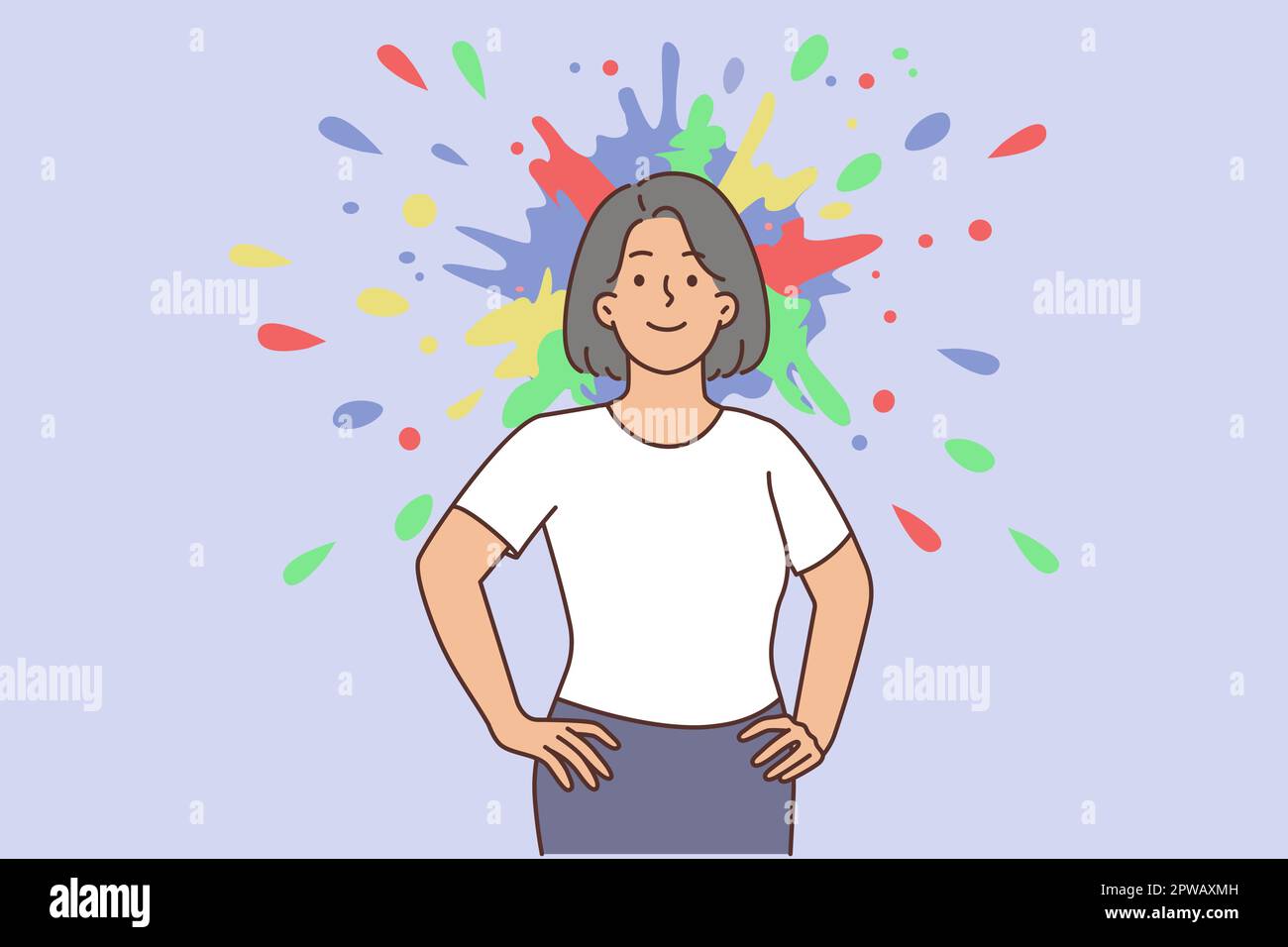 Confident mind Stock Vector Images - Alamy