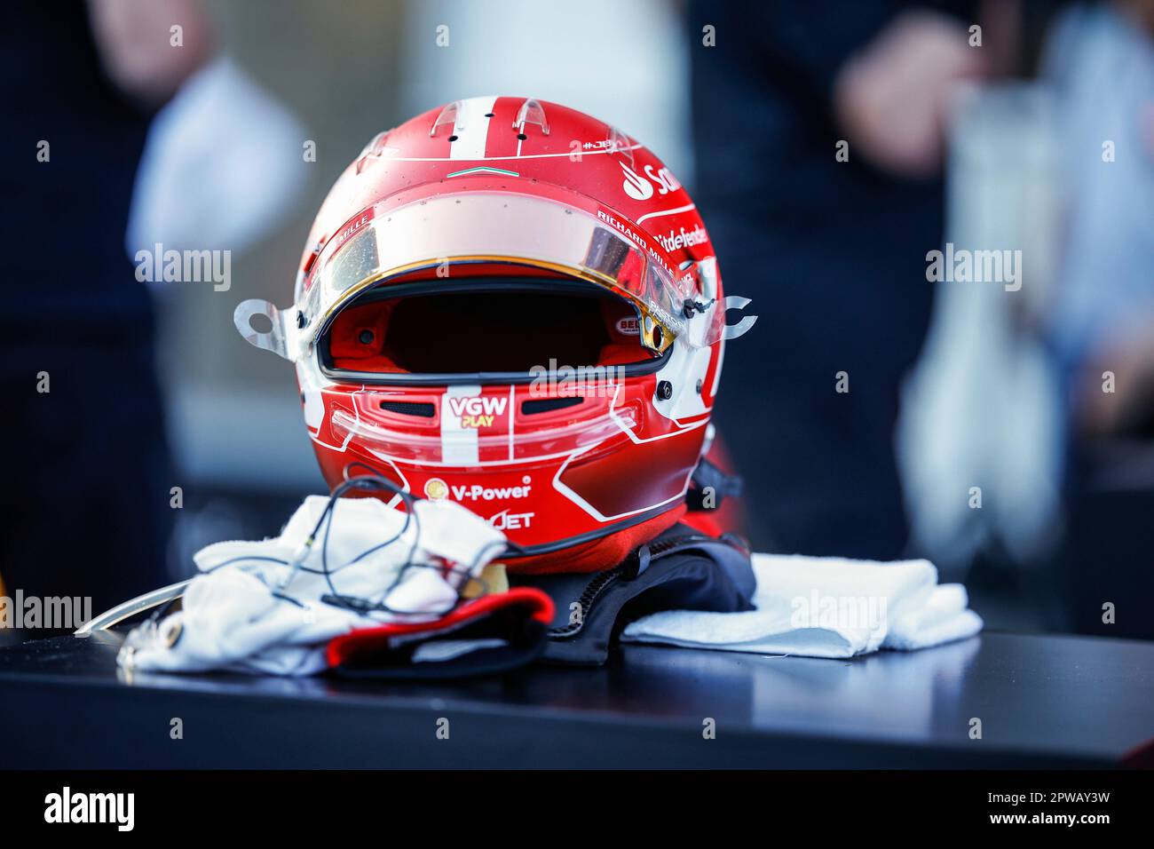 Charles leclerc helmet hi-res stock photography and images - Alamy