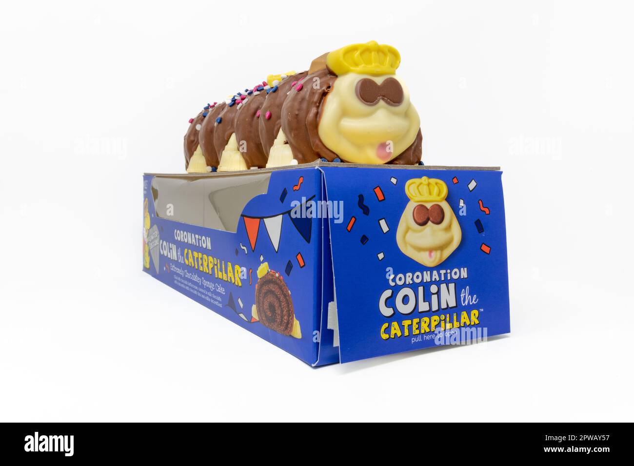 M&S Coronation Colin the Caterpillar Cake Stock Photo - Alamy