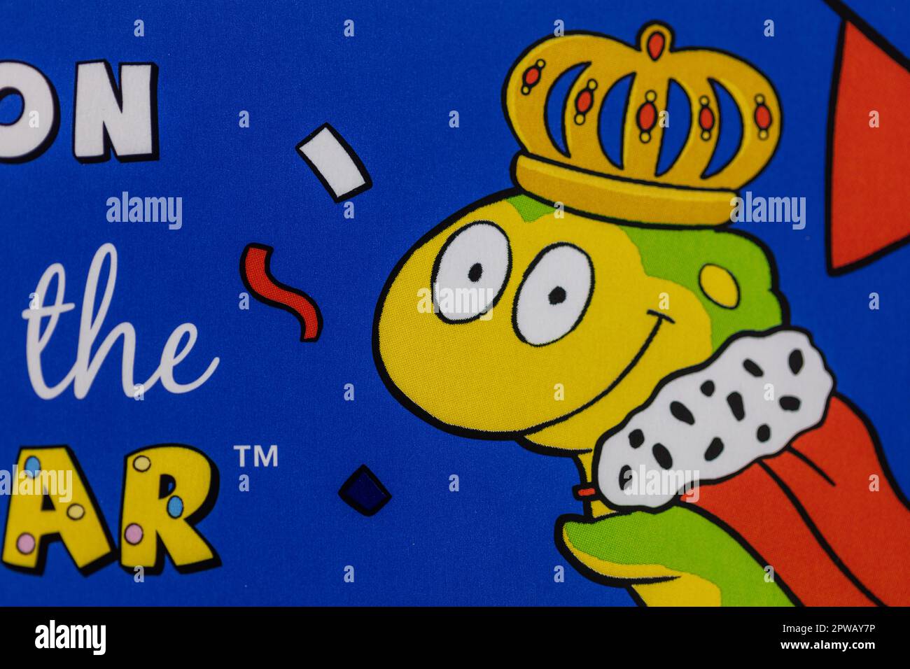 M&S Coronation Colin the Caterpillar Cake Stock Photo - Alamy