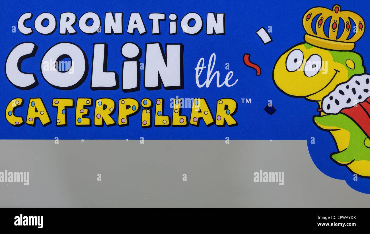 M&S Coronation Colin the Caterpillar Cake Stock Photo - Alamy