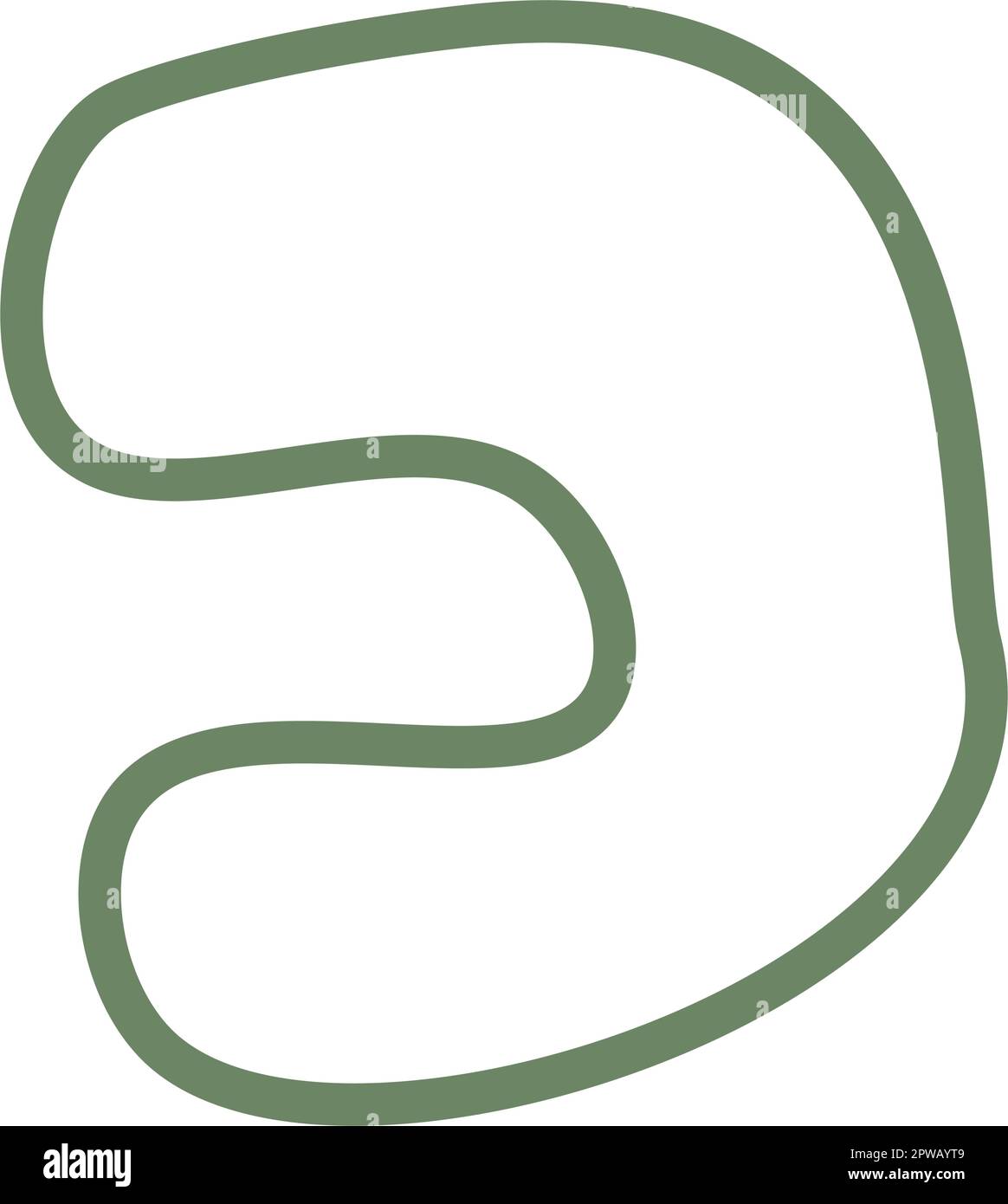 Abstract shape outline contemporary modern boho art design element ...