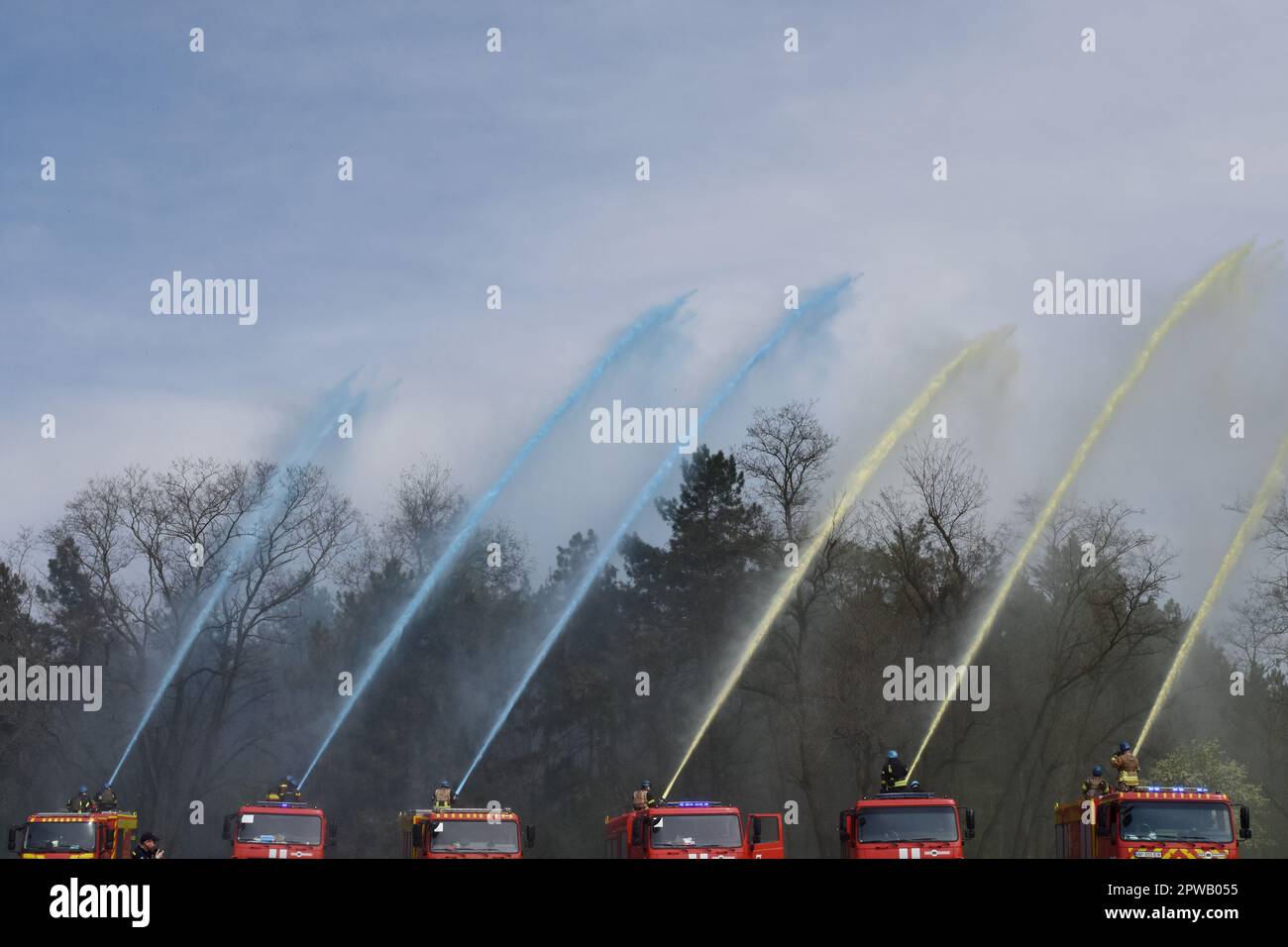 April 27, 2023, Zaporizhzhia, Ukraine: Members of the Ukrainian State ...