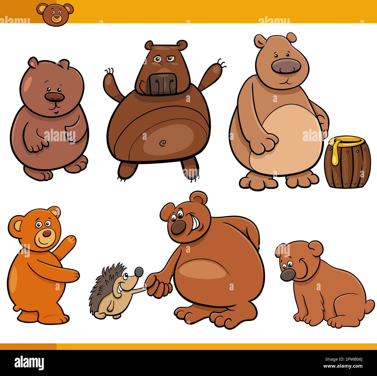 Brown grizzly characters hi-res stock photography and images - Alamy