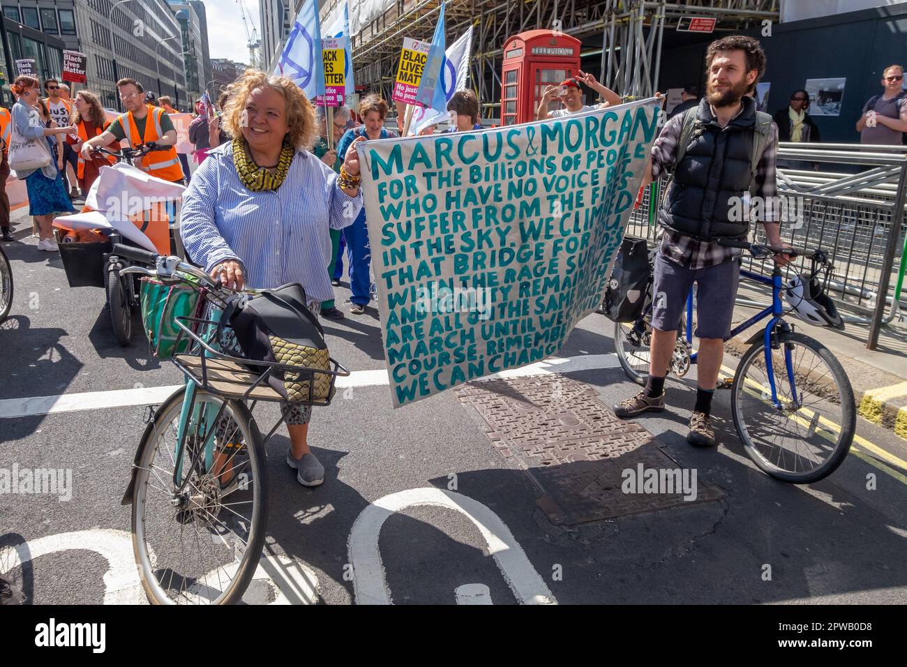 London, UK. 20 Apr 2023. Black Lives Matter lead a rally and march from ...