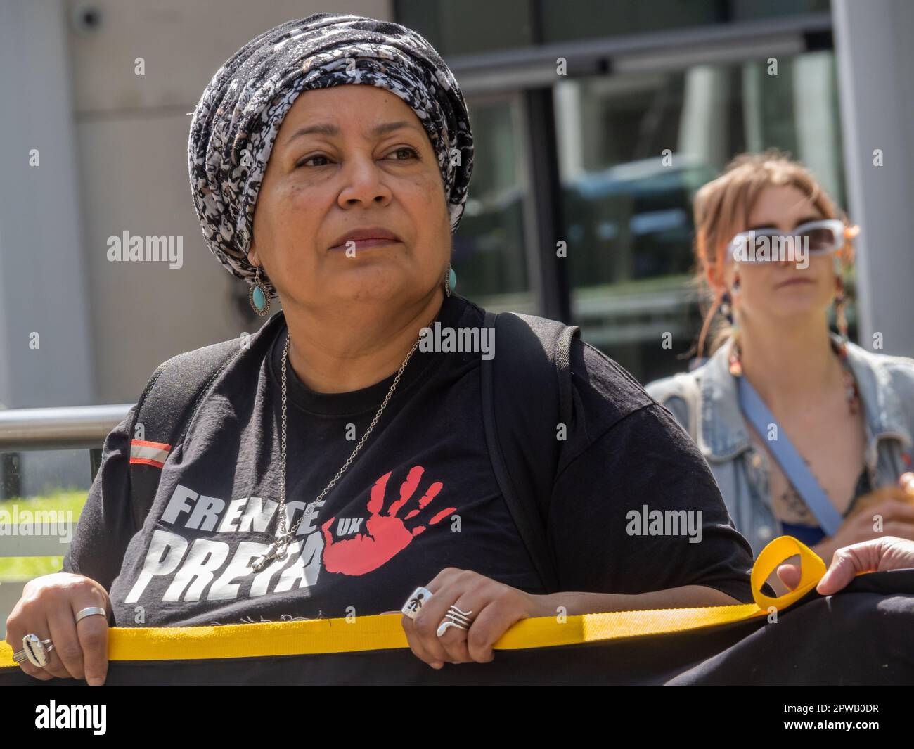 London, UK. 20 Apr 2023. Black Lives Matter lead a rally and march from ...