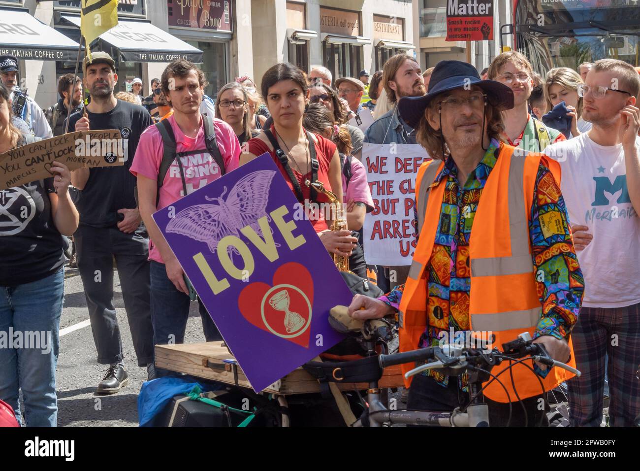 London, UK. 20 Apr 2023. Black Lives Matter lead a rally and march from ...
