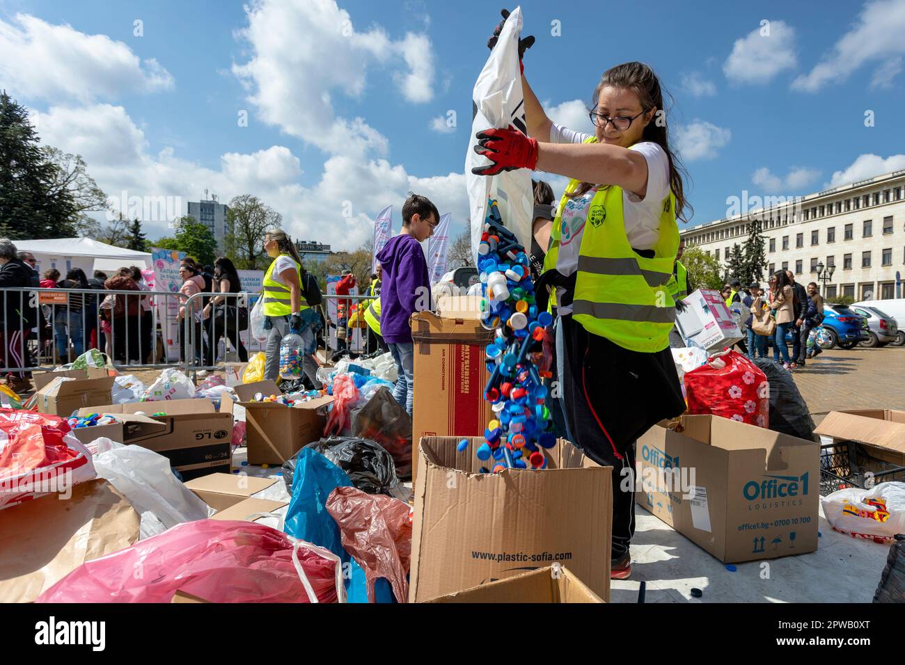 Sofia, Bulgaria - April 23, 2023: The national "Caps for the Future ...