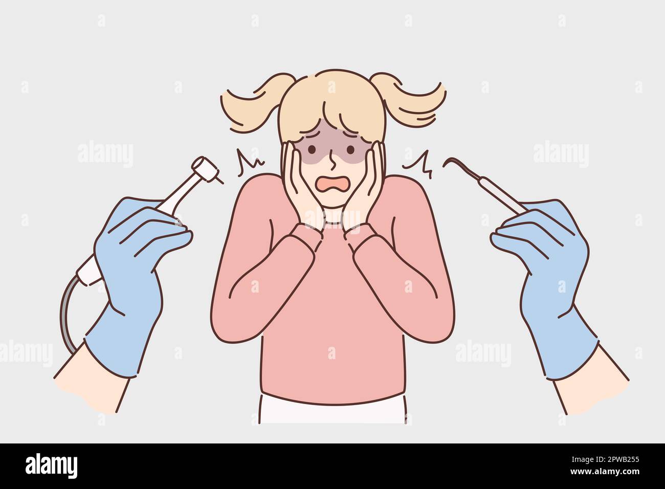 Scary dentist Stock Vector Images - Alamy