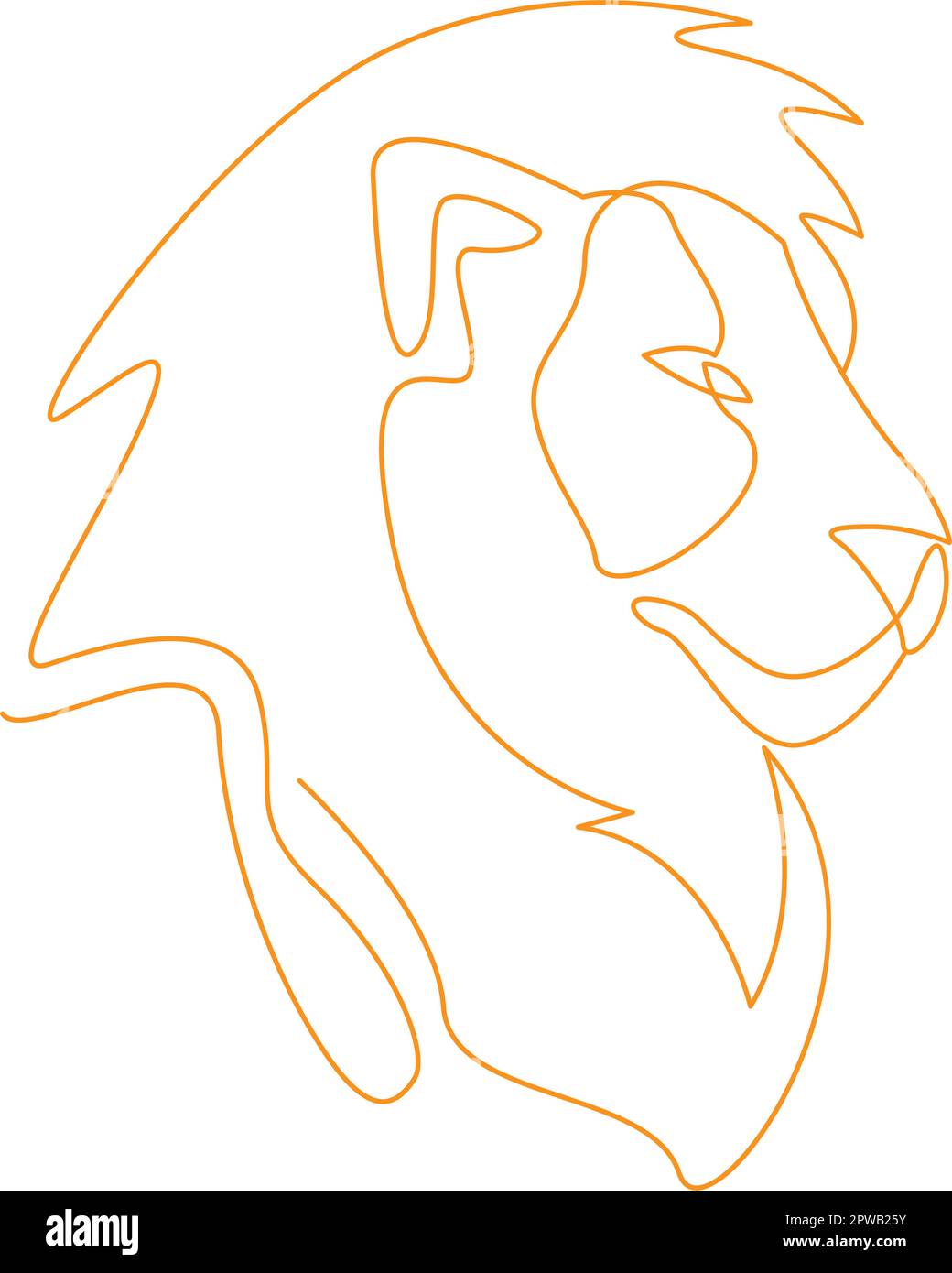 Lion line art logo icon design Stock Vector Image & Art - Alamy