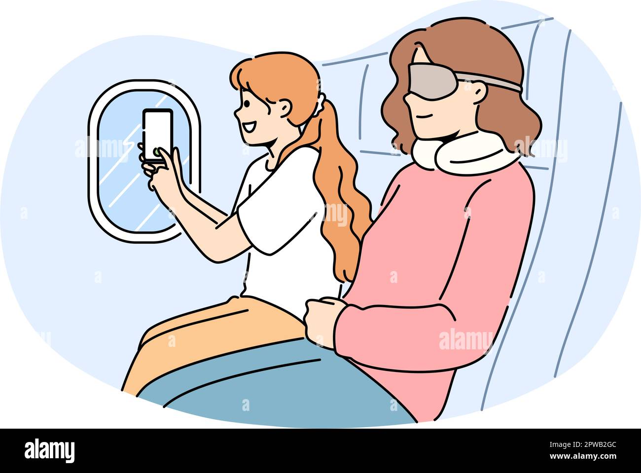 Photo from the window Stock Vector Images - Alamy