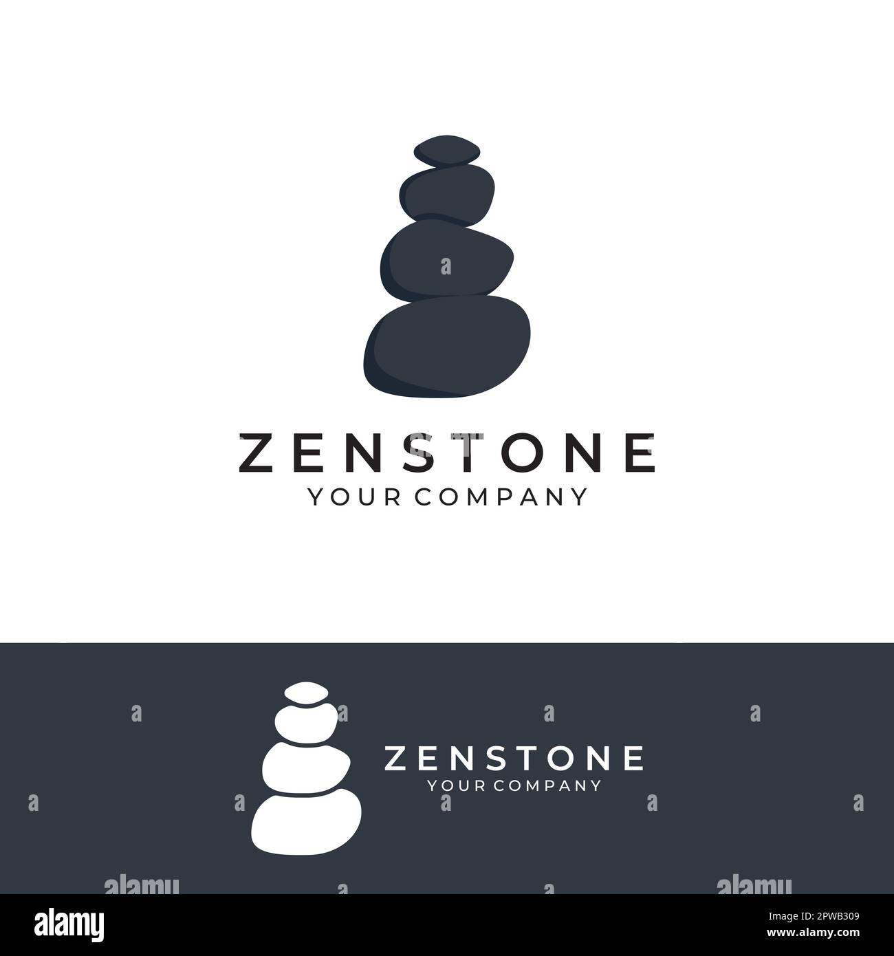 Zen minimalist logo hi-res stock photography and images - Alamy