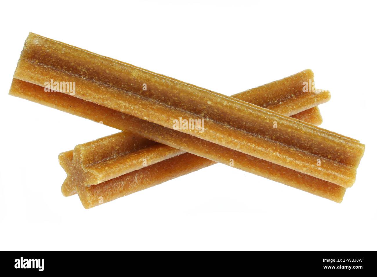 dog dental sticks isolated on white background Stock Photo - Alamy