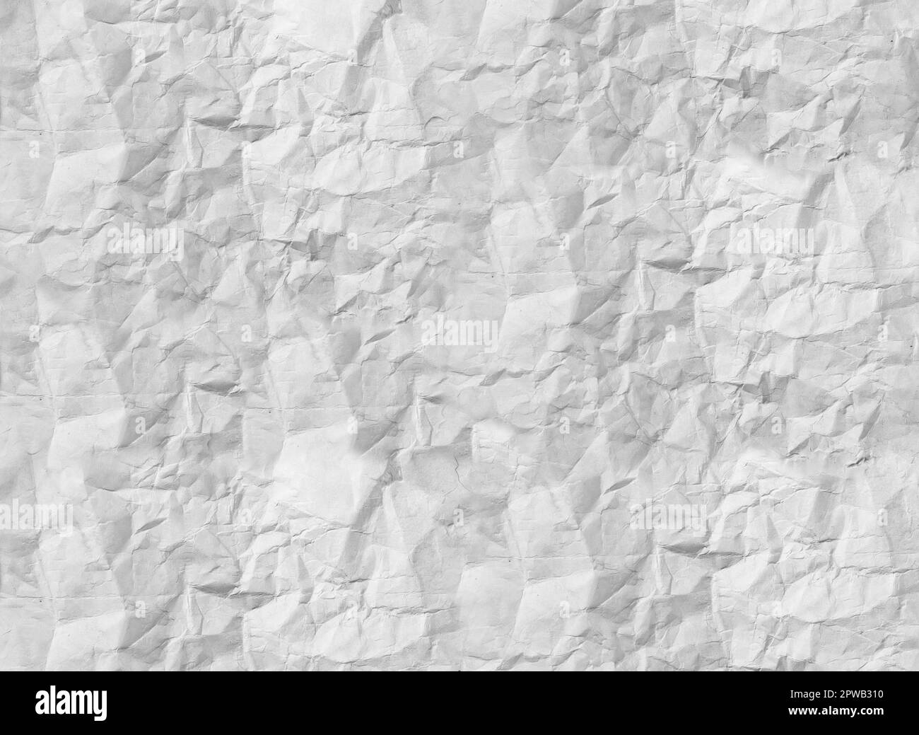 White crumpled paper background, blank rough old texture Stock Photo ...