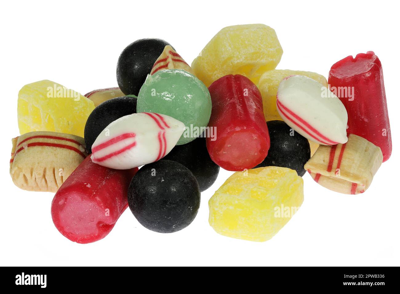 classic Dutch candies isolated on white background Stock Photo - Alamy