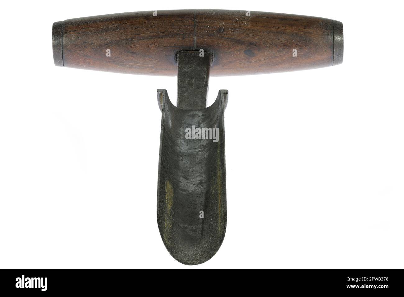 vintage cheese iron isolated on white background Stock Photo - Alamy