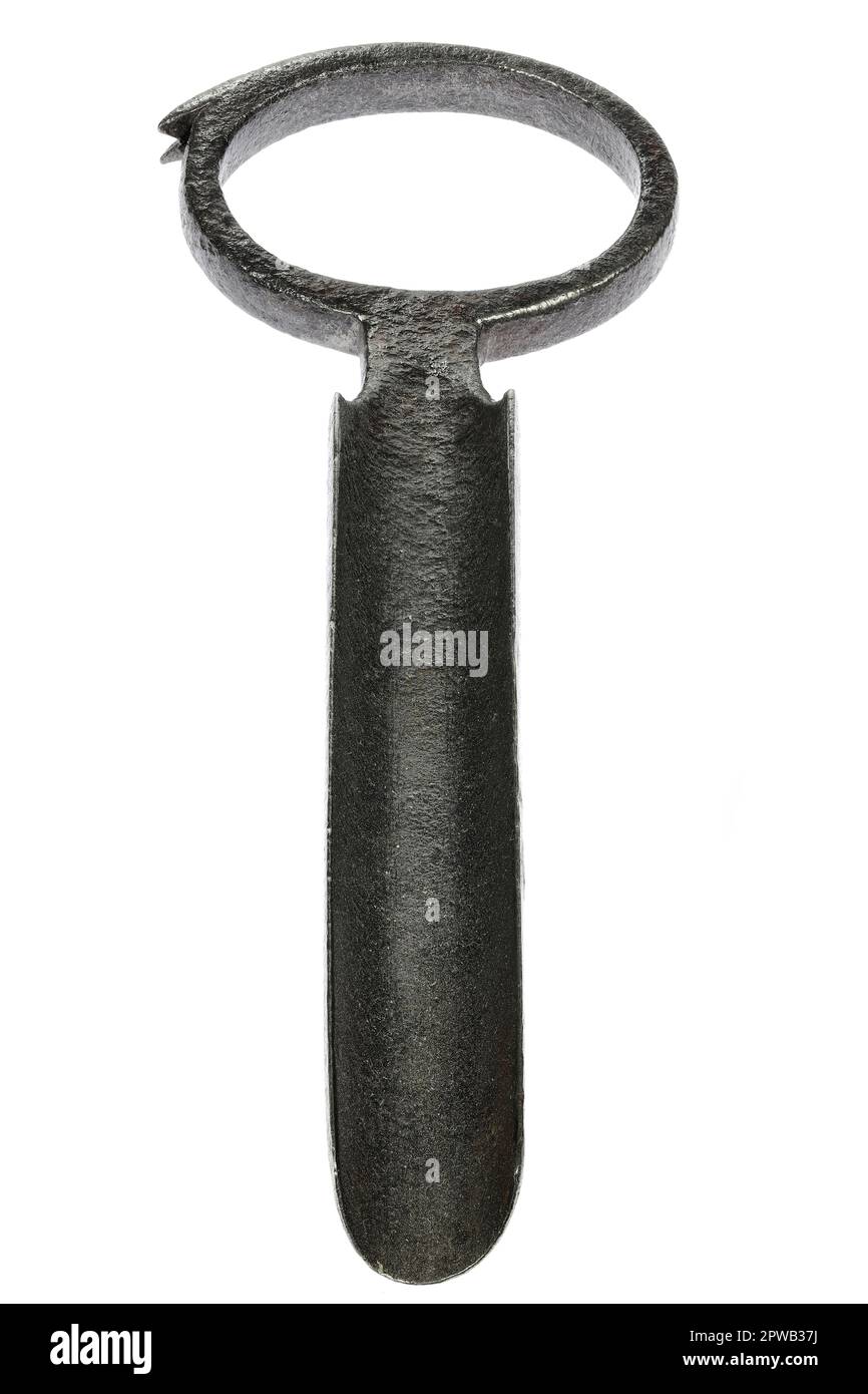 hand-forged cheese iron isolated on white background Stock Photo - Alamy