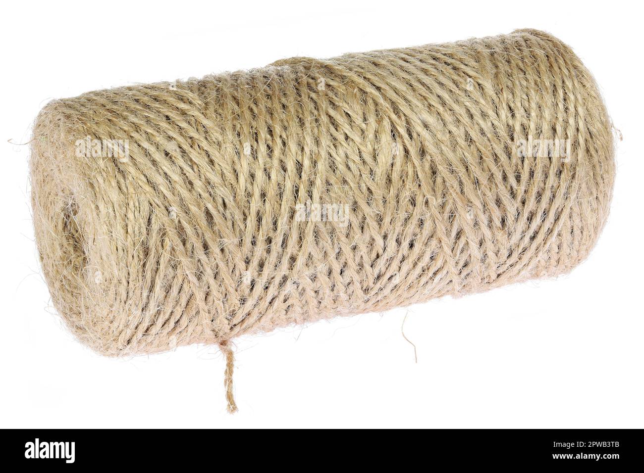 sisal cord isolated on white background Stock Photo - Alamy