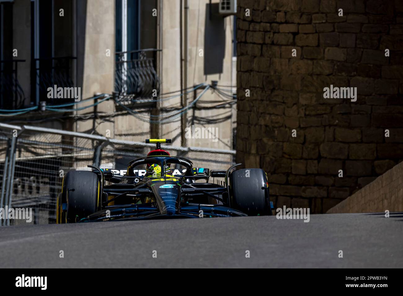 Baku, Azerbaijan, April 29, Lewis Hamilton, from the United Kingdom ...