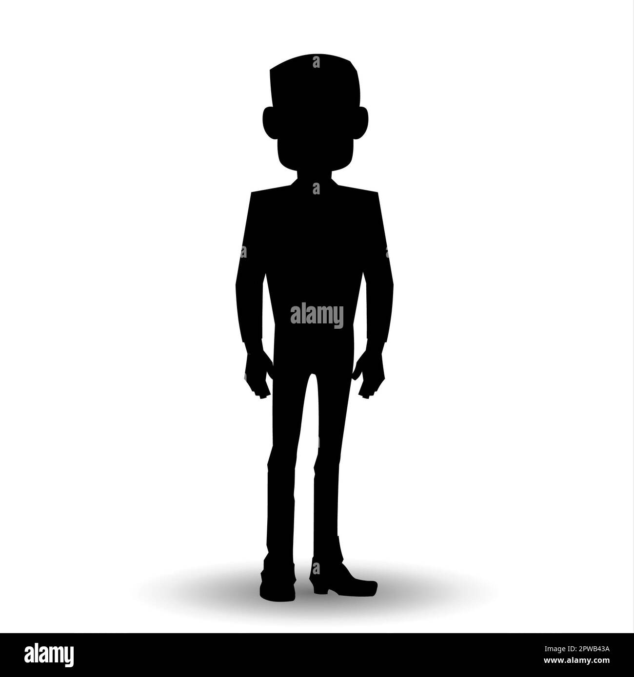 Silhouette man standing figure hi-res stock photography and images - Alamy