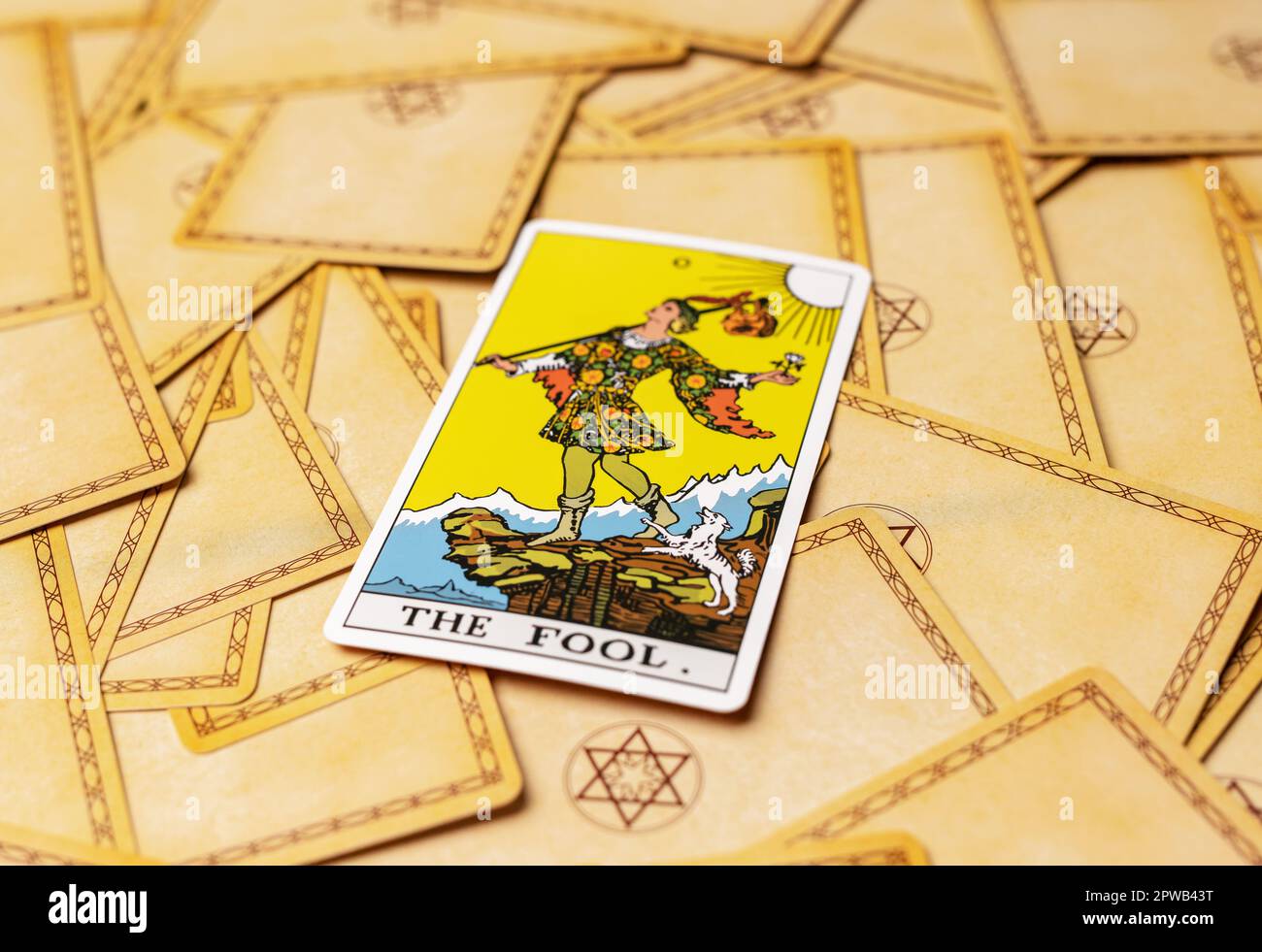 Lodz Poland April 15 2023 The fool arcana, tarot cards divination Stock ...