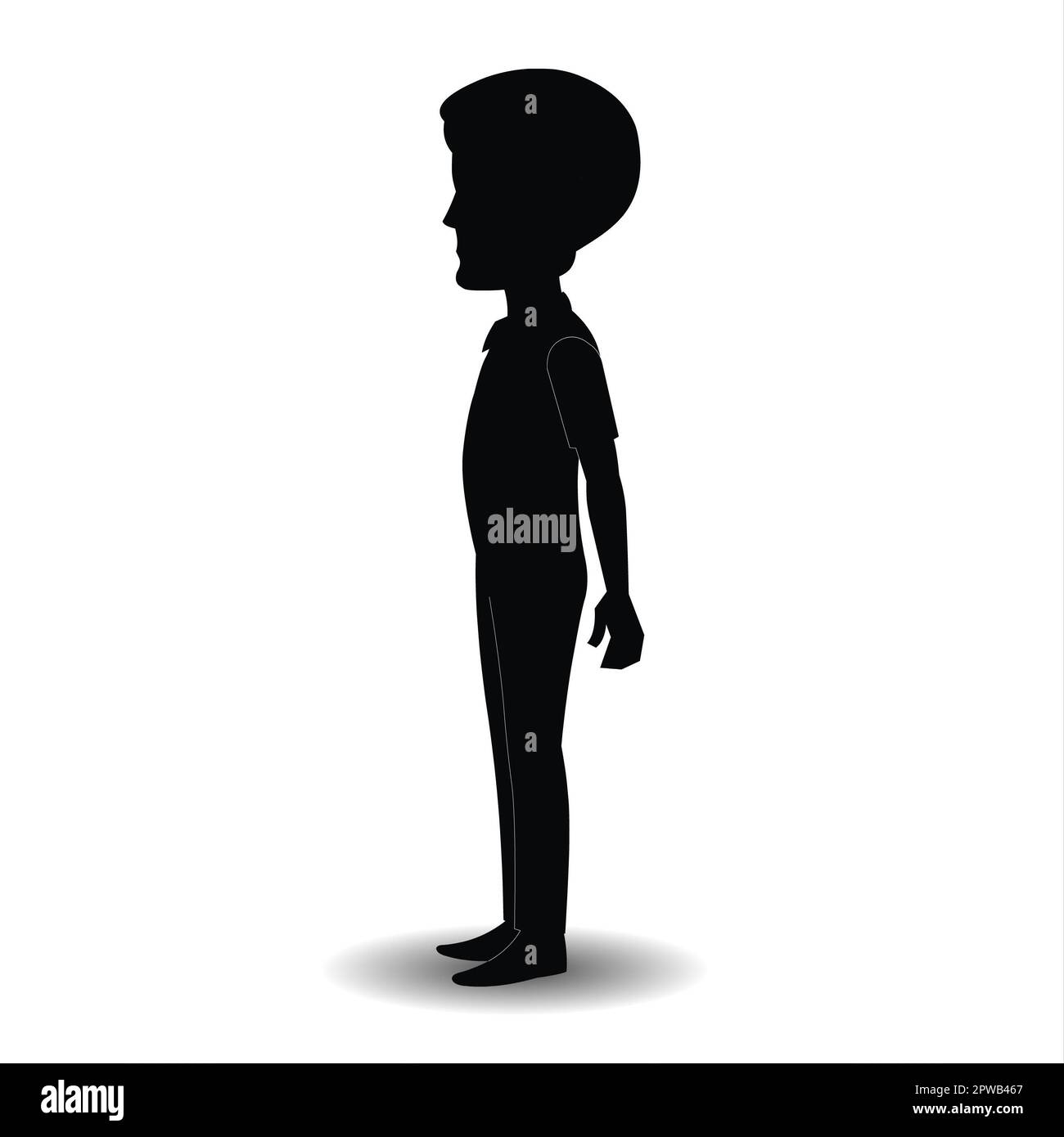 Silhouette man standing figure hi-res stock photography and images - Alamy