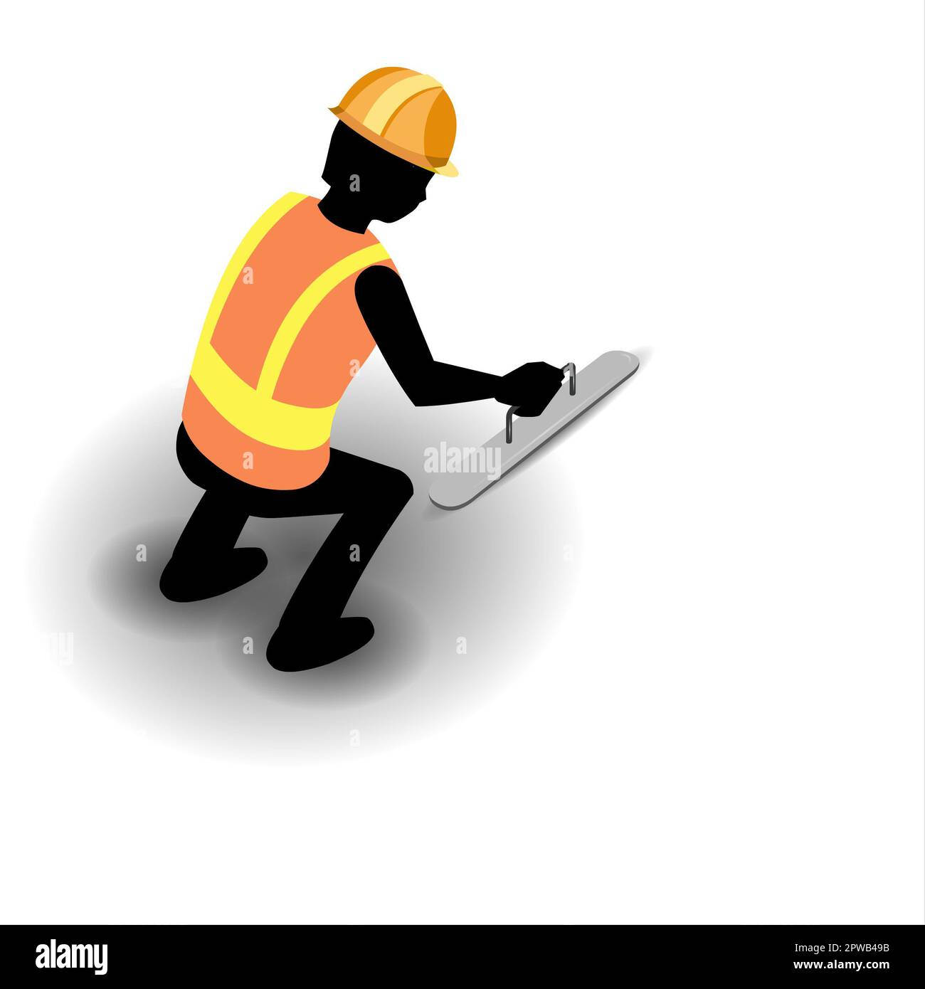 Yellow safety helmet cartoon illustration hi-res stock photography and ...