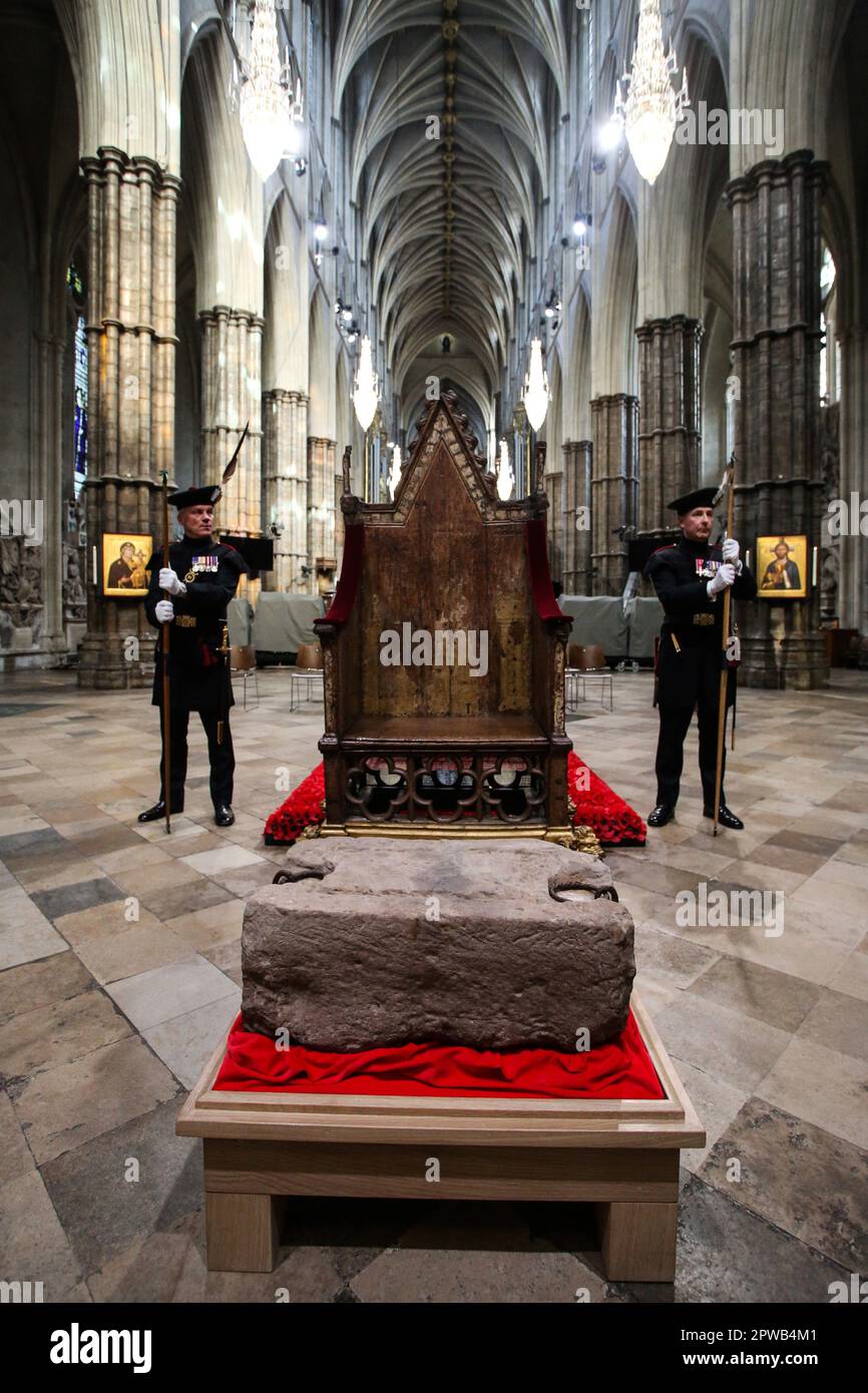 A service to mark the arrival of the Stone of Destiny to Westminster ...