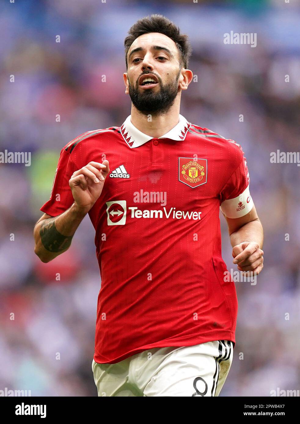 Manchester United's Bruno Fernandes during the Emirates FA Cup semi ...