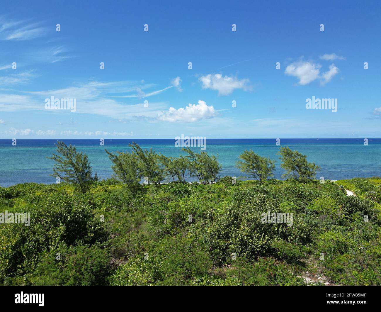 Beautiful aerial view of West Bay Seven Mile Grand Cayman Cayman ...
