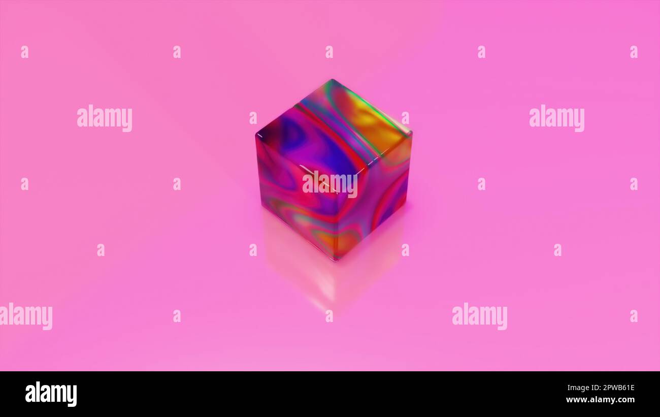 Marble cube 3d render. Computer generated Stock Photo - Alamy